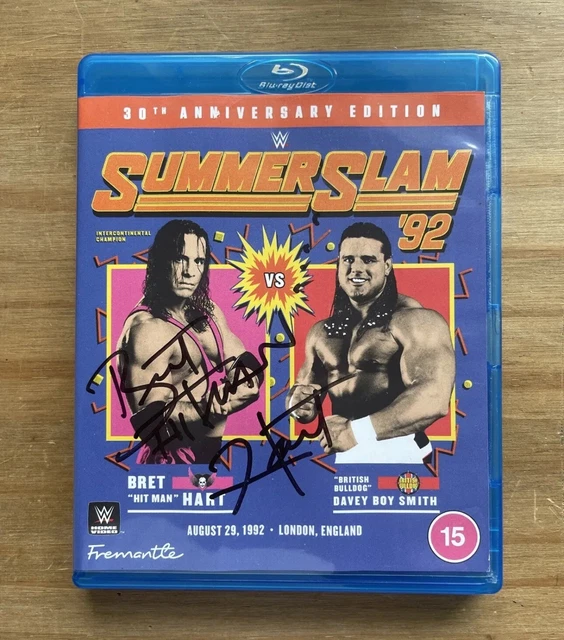 WWE SUMMERSLAM 1992 30th Anniversary Edition Blu-ray 1992 SIGNED BY ...