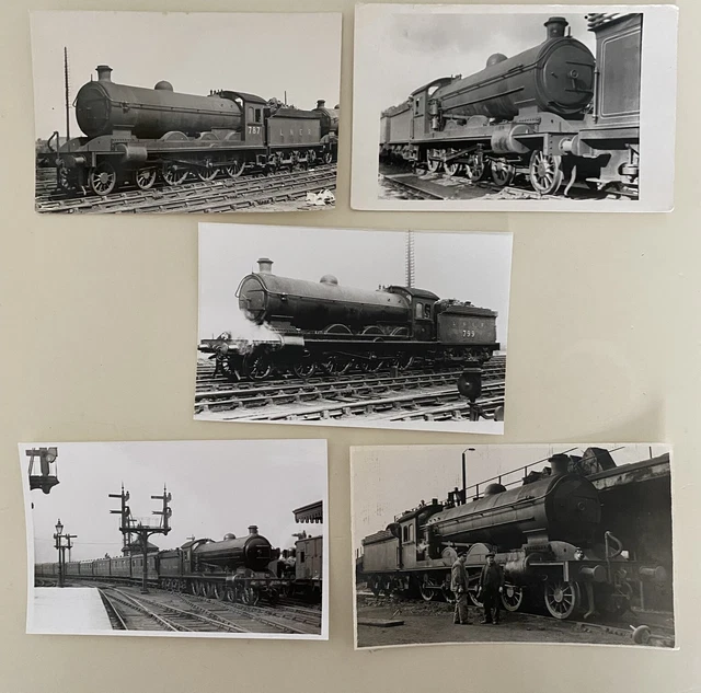 5 PHOTOGRAPHS LNER Class B16 (Ex Ner S3 Class) 4-6-0 Locomotives Nos ...
