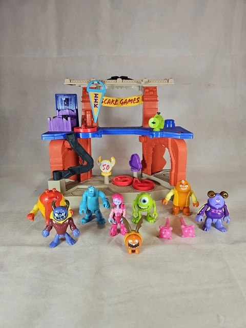 DISNEY PIXAR MONSTERS Inc University Imaginext Scare Games Playset With ...