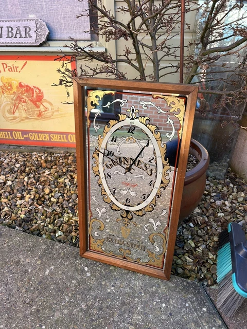 VINTAGE GUINNESS CLOCK, Working, totally original £83.90 - PicClick UK