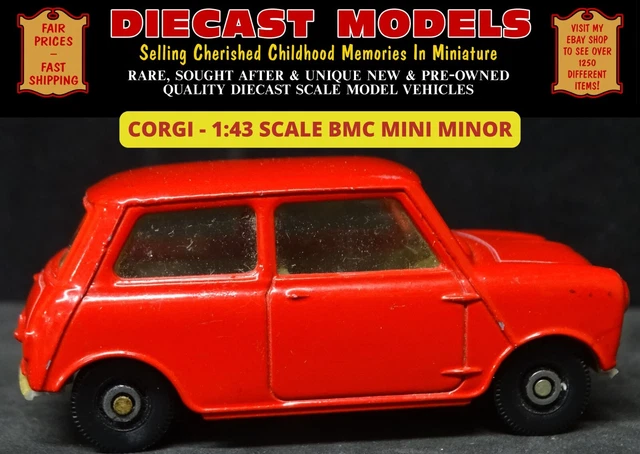 OLD BMC MINI MINOR AUSTIN 7 Mk 1; 1:50 SCALE CORGI DIECAST COLLECTORS ...