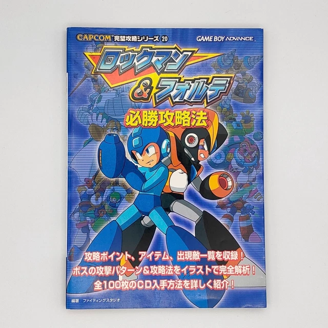 ROCKMAN & FORTE Mega Man Strategy Guide Book 2002 Nintendo Game Boy ...