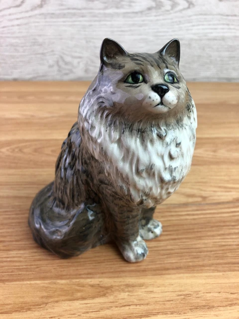 RARE BESWICK PERSIAN Cat Sitting #1880 'Swiss Roll' Grey Gloss £97.49 ...
