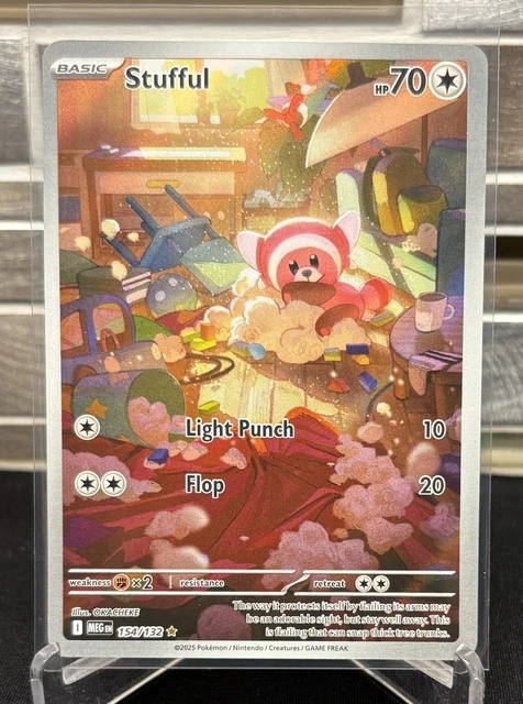POKEMON TCG MEGA Evolution Stufful 154/132 Illustration Rare Full Art £ ...