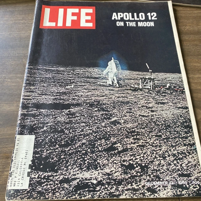 LIFE MAGAZINE DECEMBER 12, 1969 - Apollo 12 - Space Moon Landing ...