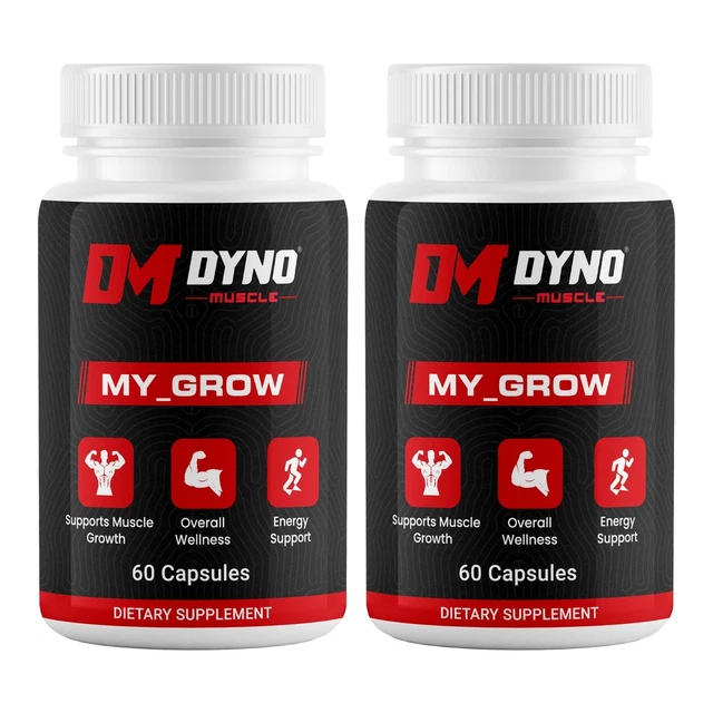 (2 PACK) DYNO My-Grow Muscle Support Dyno My-Grow Energy Support ...