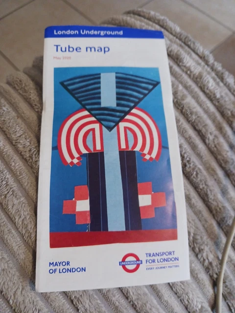 LONDON UNDERGROUND TUBE Map (. May. 2020. ) £0.99 - PicClick UK