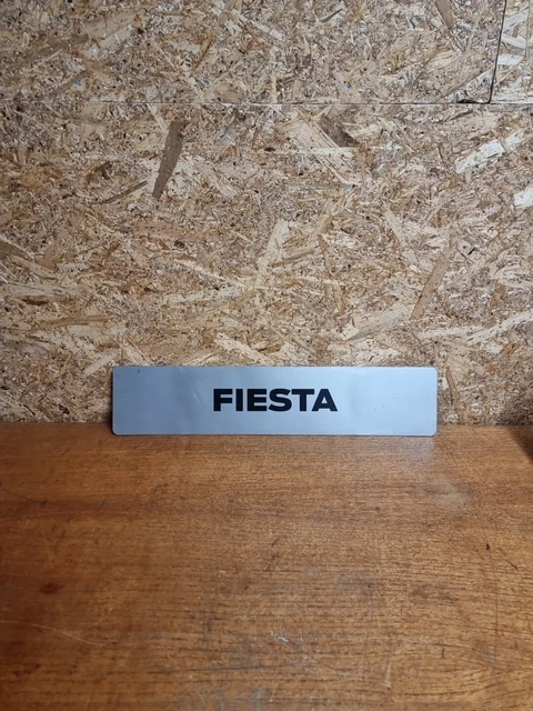 ORIGINAL FORD FIESTA Showroom Dealer Plate Plaque Number Plate Show Car ...