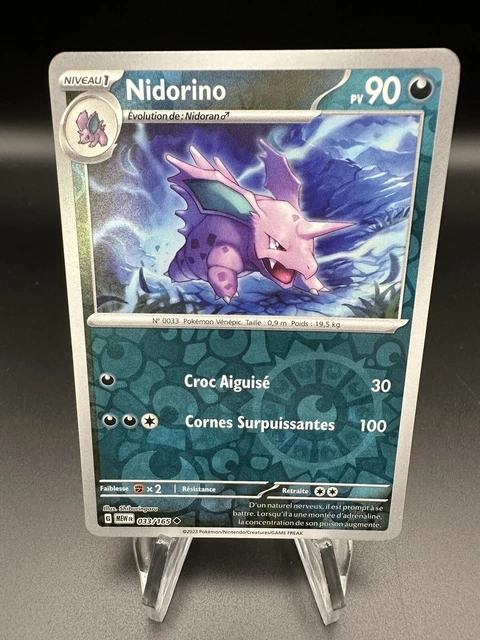 CARTE POKÉMON NIDORINO Reverse 033/165 Ecarlate et Violet 3.5 151 EUR 1,50 - PicClick FR