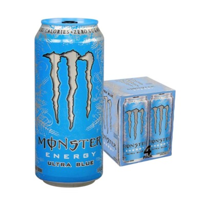 MONSTER ENERGY ULTRA Blue ZERO ZUCCHERI ZERO CALORIE PIENE caso di 24 x ...