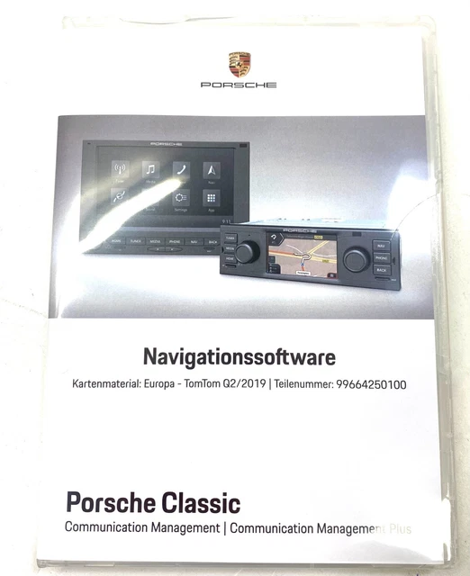 PORSCHE CLASSIQUE CARTE SD Pour Pccm Plus Navigation Système 996 ...