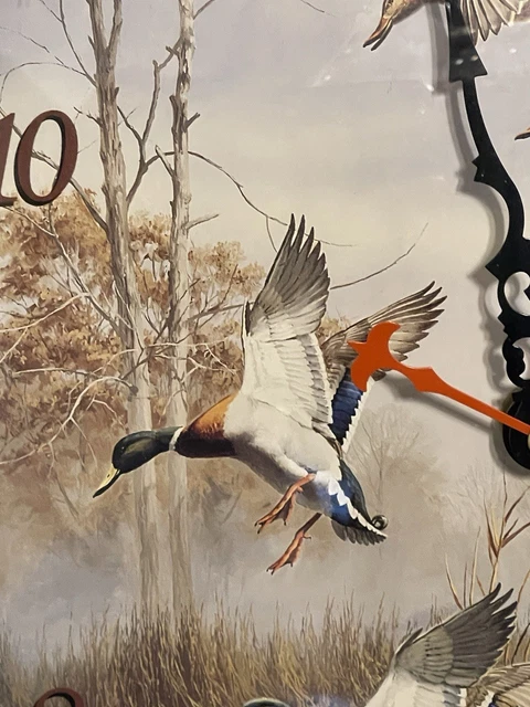 VINTAGE QUARTZ MALLARD Duck Wall Clock Hunting USA $30.29 - PicClick CA