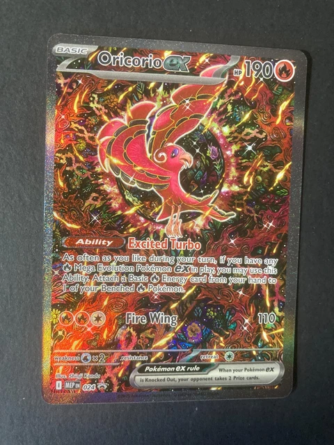 POKEMON TCG ORICORIO EX 024 Mega Evolution Black Star Promo Special ...