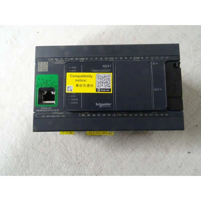 SCHNEIDER TM241CEC24T MODICON 24I/O Tr PNP Ethernet CAN Master EUR 187 ...