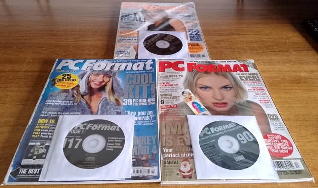 PC FORMAT MAGAZINES - 3 Vintage Issues - 98 / 99 / 117 With 4 Cover ...