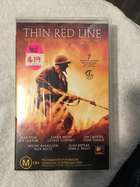 THE THIN RED LINE - George Clooney / Sean Penn VIDEO VHS PAL $6.95 ...