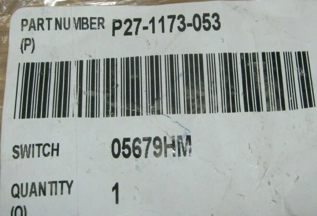 ~ NEW GENUINE PACCAR OEM AIR SUSPENSION DUMP DASH SWITCH p/n - P27-1173 ...