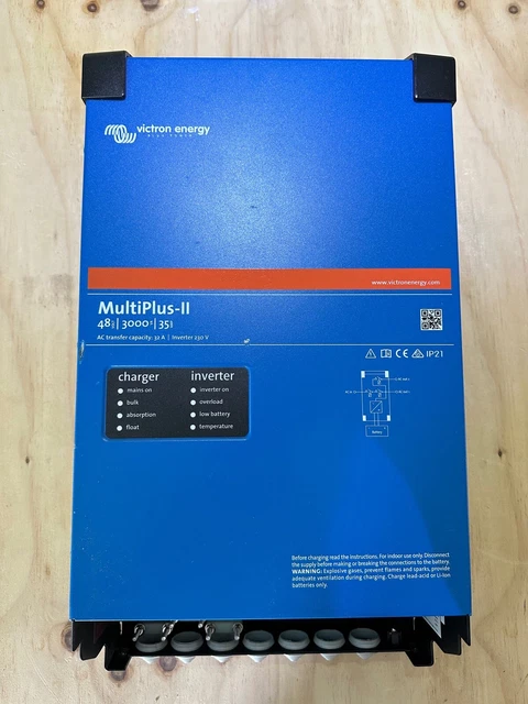 VICTRON ENERGY MULTIPLUS-II 48v 3kva 3000vA 35-32 230V Inverter Charger ...
