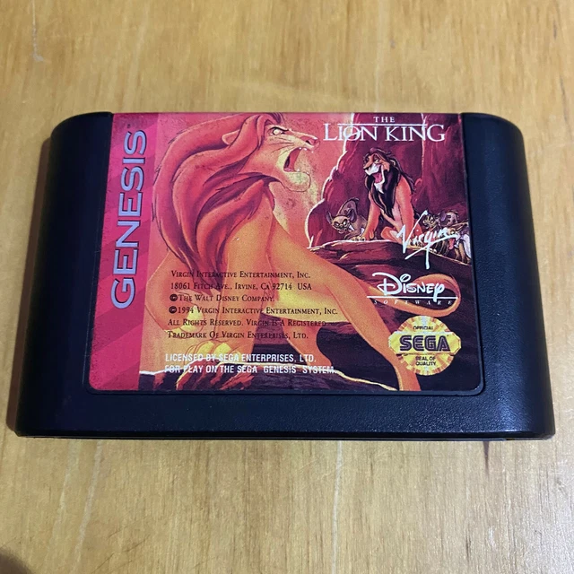 DISNEY'S THE LION King - Sega Genesis/Mega Drive - Boxed No Manual ...
