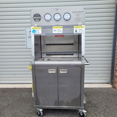 HOSOKAWA MOBILE FETTLING Booth Laminar Flow Booth 1m Width Only Used ...