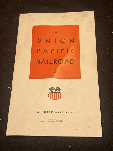 VINTAGE UNION PACIFIC Railroad A Brief History Booklet 1946 FD18 £15.97 ... VINTAGE UNION PACIFIC Railroad A Brief History Booklet 1946 FD18 £15.97 ...