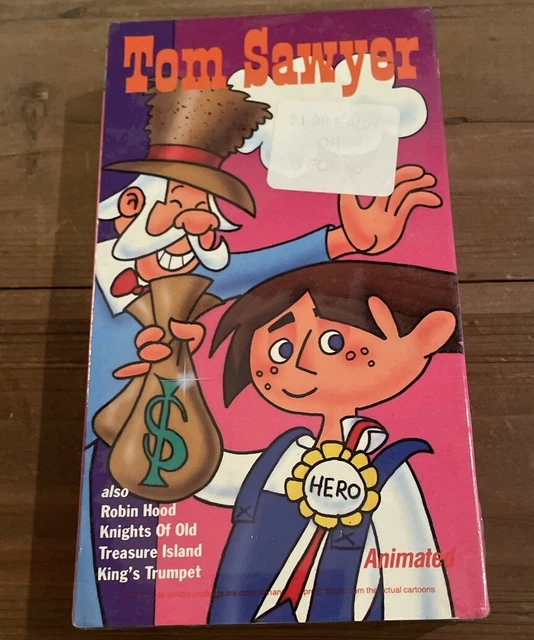 TOM SAWYER DIAMOND Cartoon Favorites (VHS 1994) Animated Movie New ...