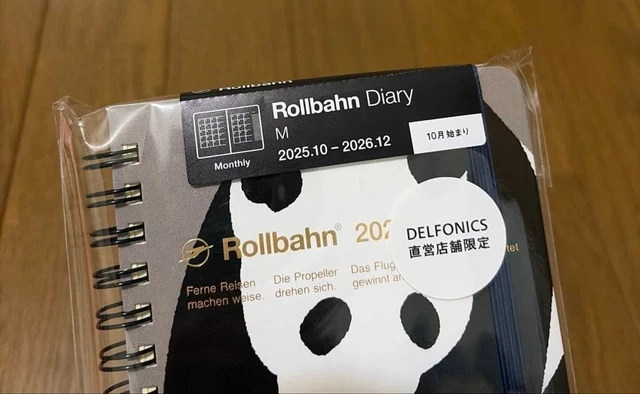 ROLLBAHN DIARY 2026 Japan Ueno DELFONICS Limited Edition M Size (Panda ...