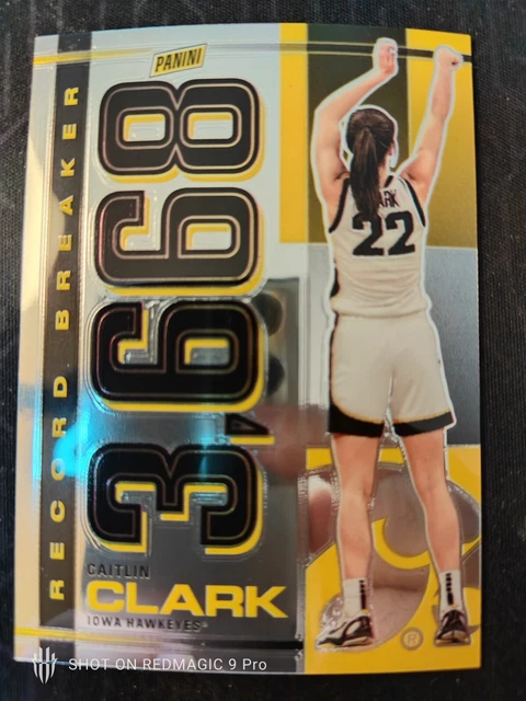 RECORD BREAKER 3668 2023-24 Panini Caitlin Clark Collection Sp Rc Rb-Cc ...
