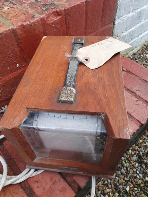 VINTAGE AMMETER RECORDER edgcumbe peebles rare with current ...