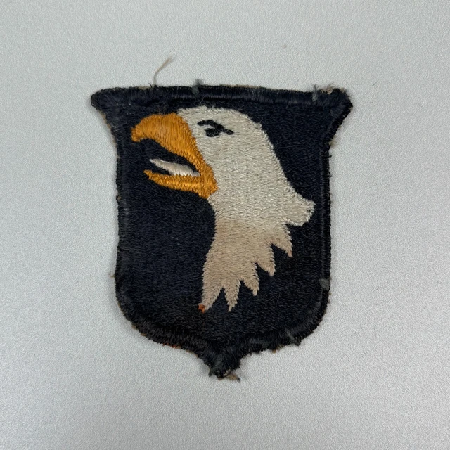 RARE WW2 AIRBORNE DIVISION 101st BADGE US ARMY WHITE TONGUE ' SCREAMING EAGLES' £99.95 - PicClick UK