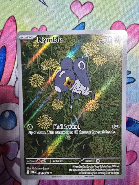 POKEMON TCG MEGA Evolution Phantasmal Flames Nymble 096/094 ...