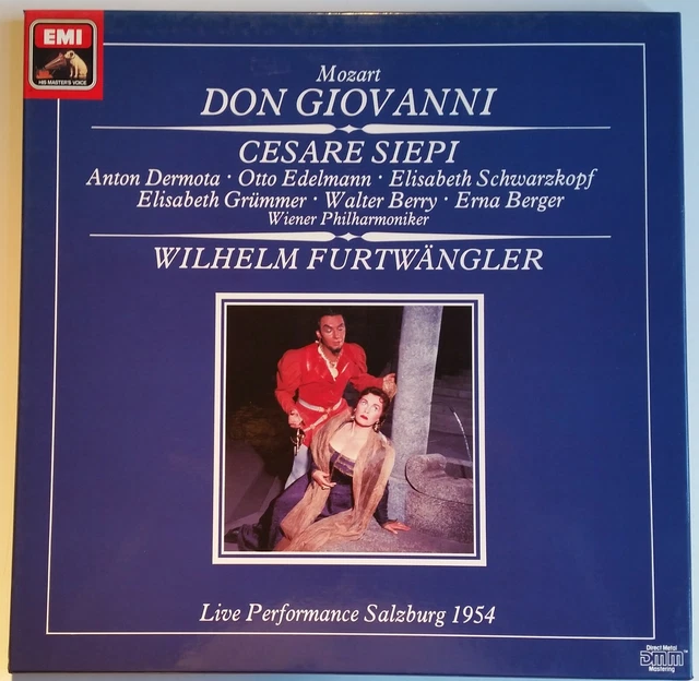 MOZART DON GIOVANNI Edelmann Schwarzkopf Berry Furtwängler EMI 3 LP Box ...