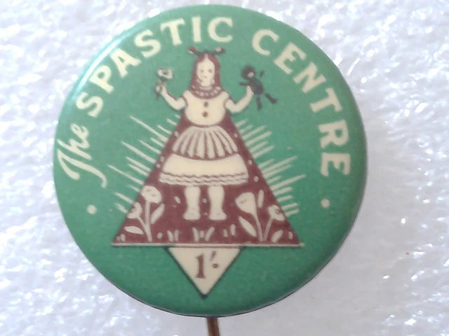 THE SPASTIC CENTRE Australia Historic Vintage Antiquarian Badge-Button ...
