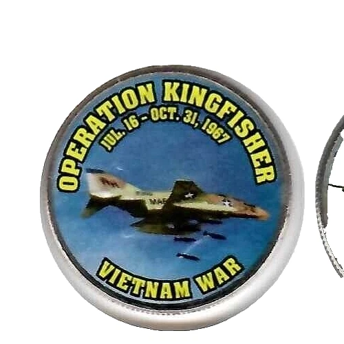 VIETNAM WAR ~ OPERATION KINGFISHER~ Colorized JFK Kennedy Half Dollar ...