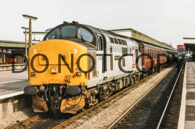 UK DIESEL TRAIN Railway Photograph Of Class 37 37412 Loco. (Rm37-1221 ...