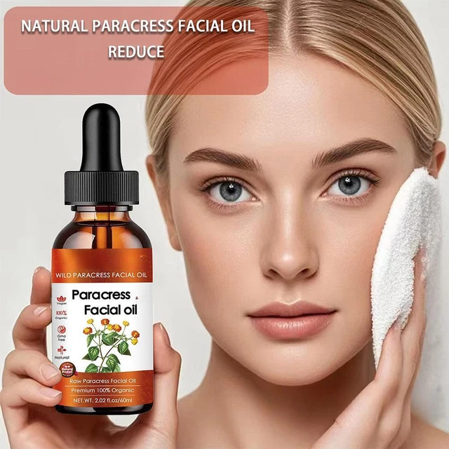 100% PURE ORGANIC Paracress Facial Oil - Anti-Aging Moisturizing ...