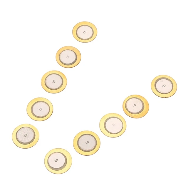 10 PCS PIEZO Pickup Disc Element Discs Piezoelectric Buzzer Film £5.89 ...