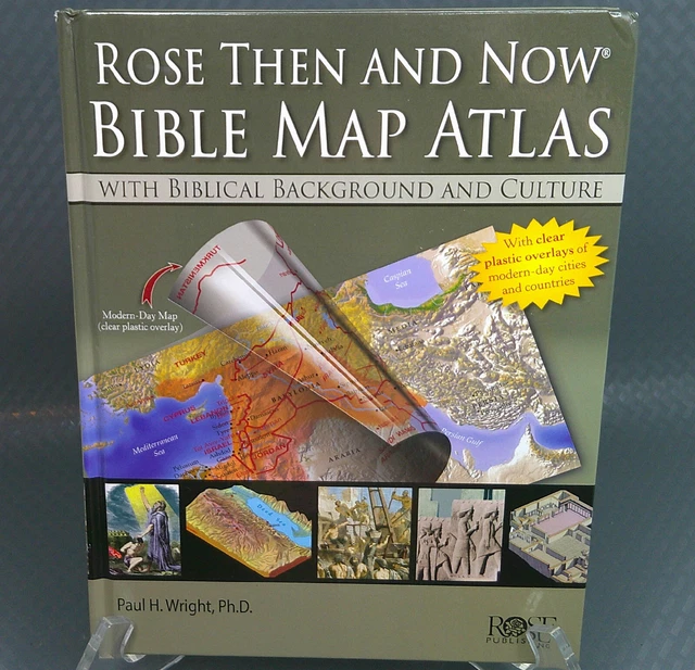 ROSE THEN AND Now Bible Map Atlas Biblical Background Culture Paul H ...