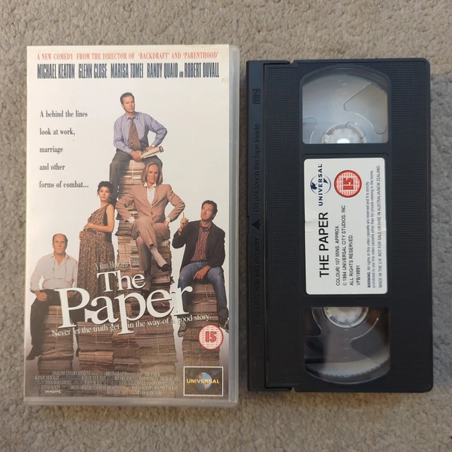 THE PAPER VHS Video PAL £4.99 - PicClick UK