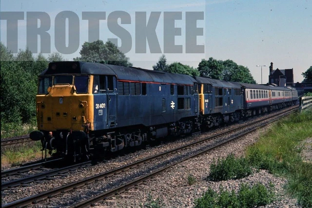 35MM SLIDE BR British Rail Diesel Loco Class 31 31402 Water Orton 1989 ...