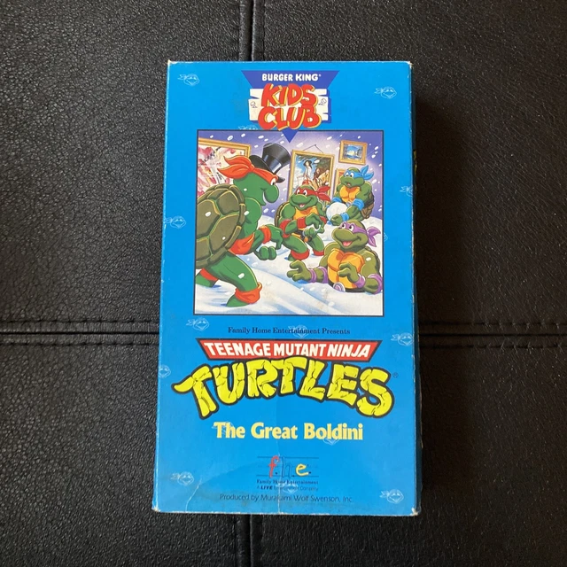 TEENAGE MUTANT NINJA Turtles -The Great Boldini (VHS, 1990) Burger King ...