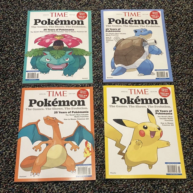 SPECIAL TIME MAGAZINE Pokemon 2025 Blastoise Venusaur Charizard ...