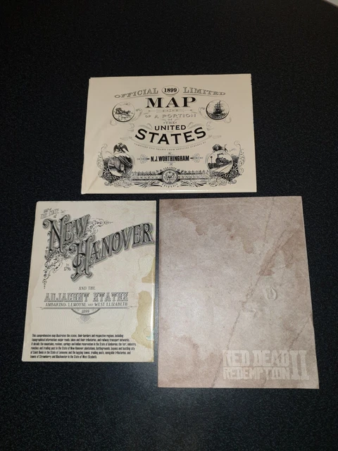 RED DEAD REDEMPTION 2 Collectors Edition 3x Maps Posters £49.99 ...