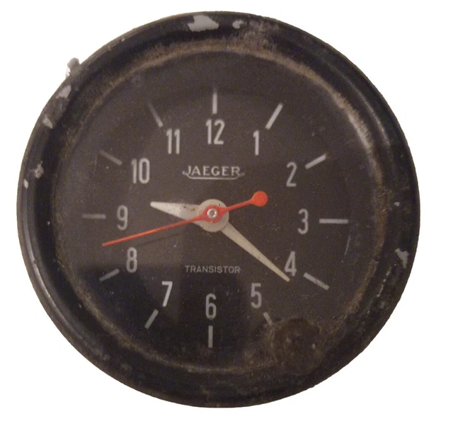 VINTAGE JAEGER TRANSISTOR Car Clock & Brackets - 60mm Diameter £89.00 ...