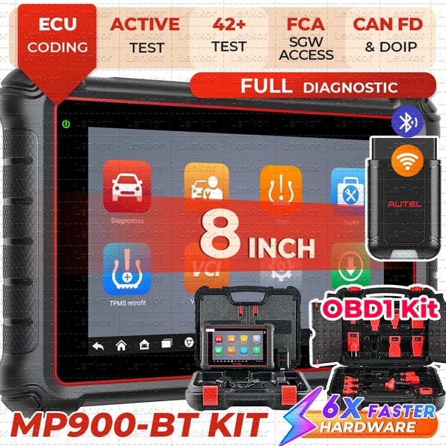 2024 AUTEL MAXIPRO MP900-BT KIT ECU Coding DoIP CAN-FD Car Diagnostic ...