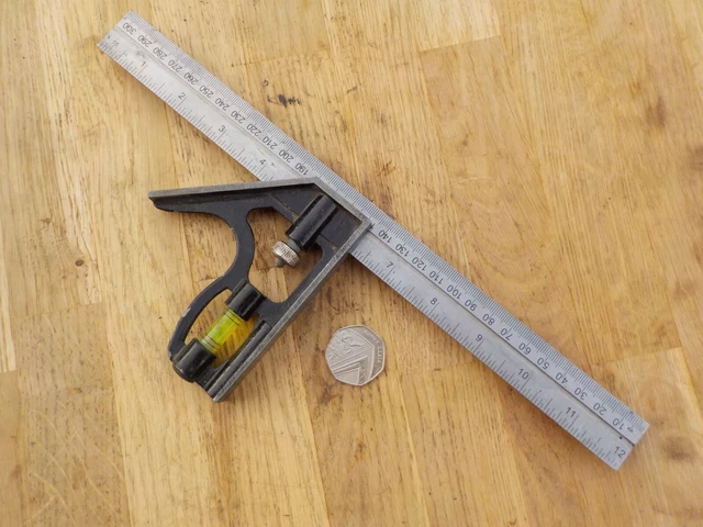 VINTAGE ADJUSTABLE SET Square Tool with Spirit Level $6.29 - PicClick