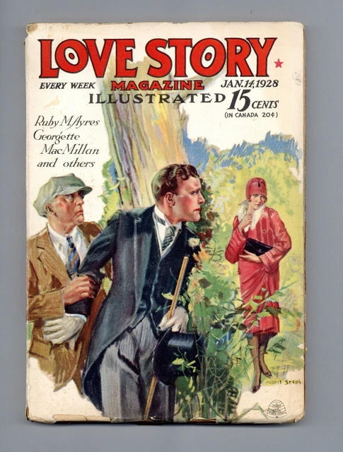 LOVE STORY MAGAZINE Pulp 1st Series Jan 14 1928 Vol. 52 #2 FN £20.12 ...
