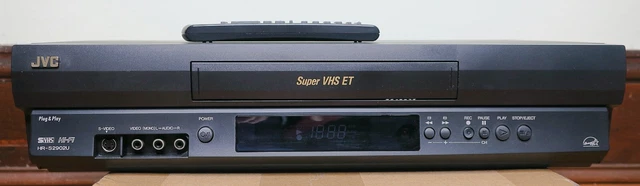 JVC SUPER VHS Video Cassette Recorder VCR SVHS/S-VHS Model HR-S2902U ...