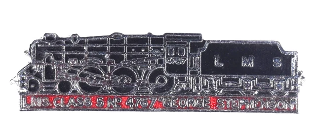 VINTAGE OLD 'GEORGE Stephenson' Railway Train Locomotive Enamel Badge £ ...