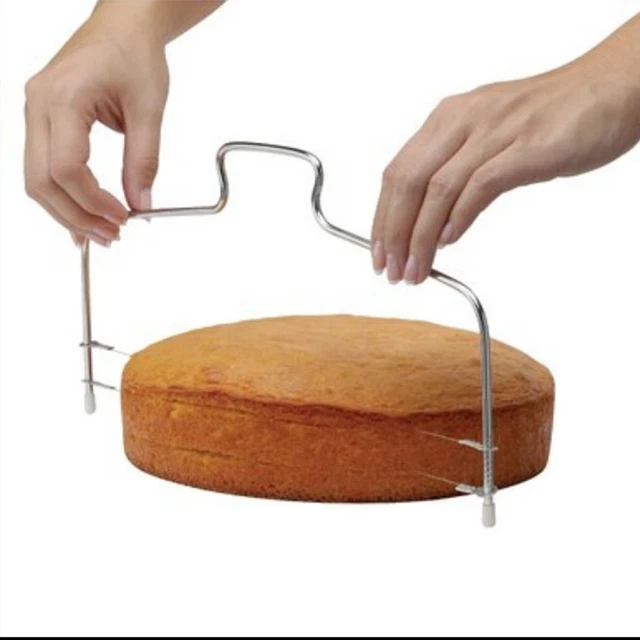 STAINLESS STEEL ADJUSTABLE Wire Cake Slicer £7.26 - PicClick UK